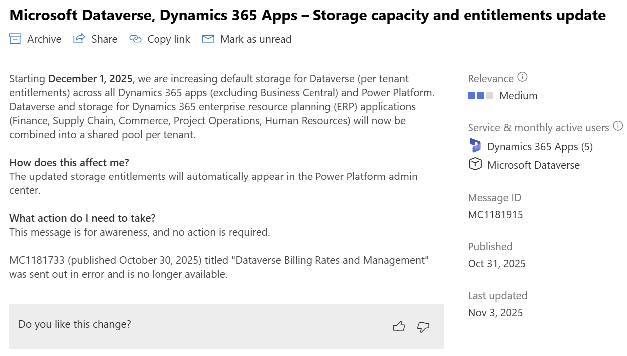 Is Dataverse Default Capacity Increasing Or Not? - The Licensing Guide.